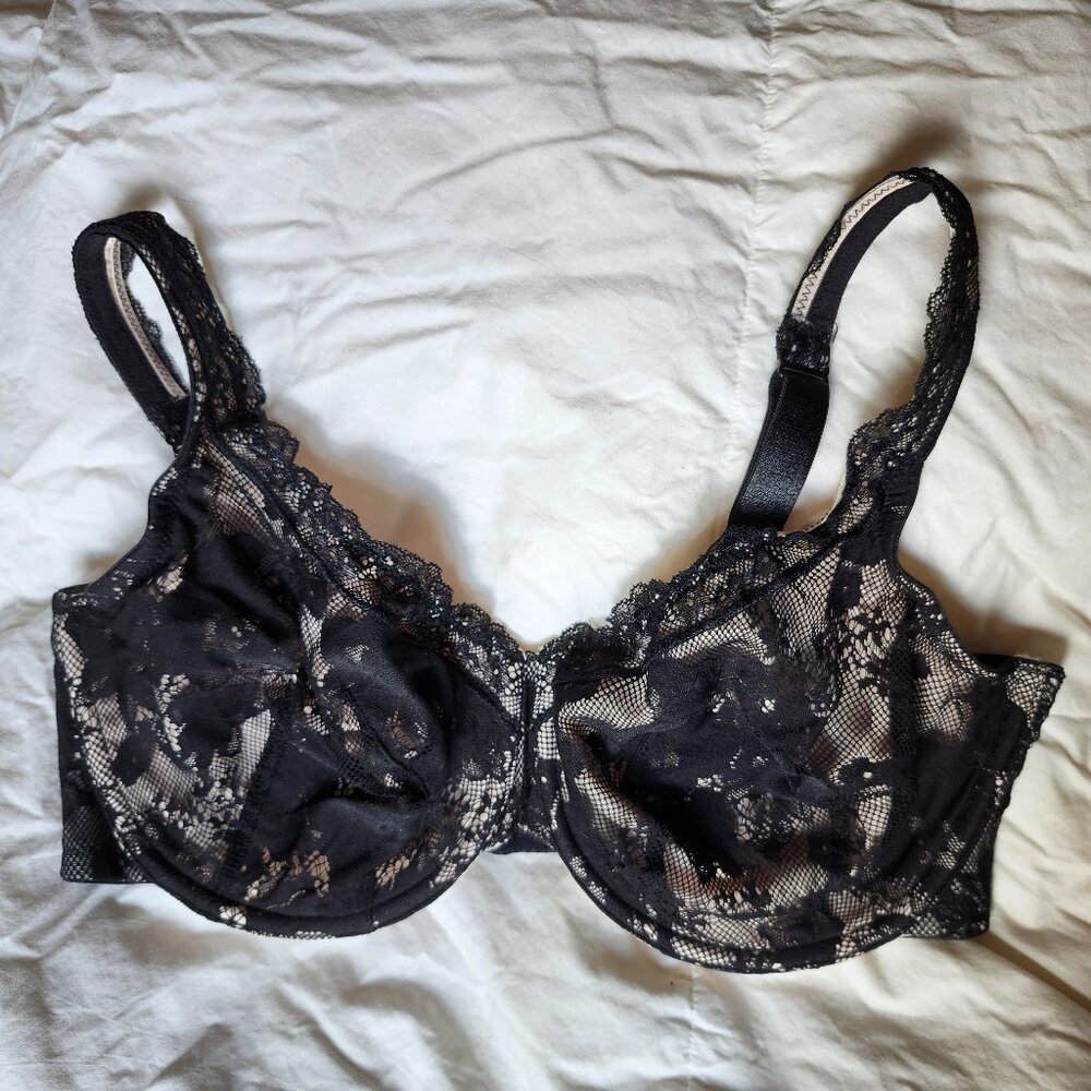 Cacique 38ddd Unlined Full Coverage Bra With Lace - Gem